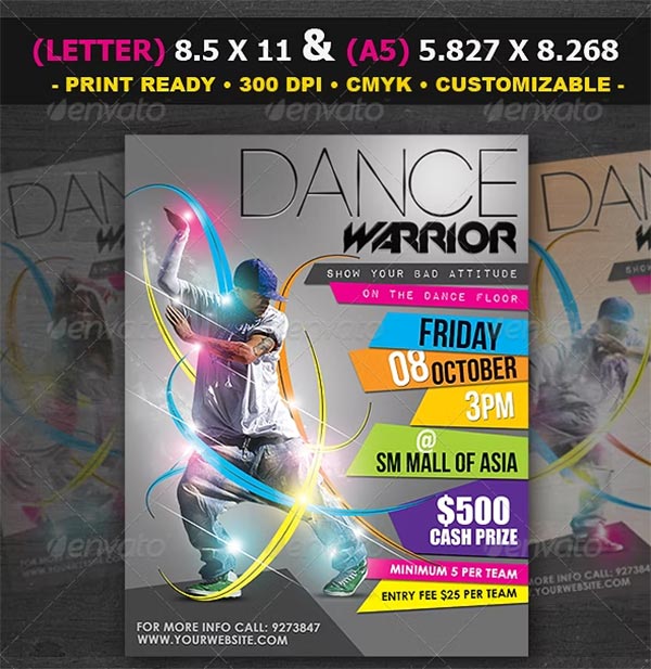 Free Dance Flyer Template - Free & Premium Downloads